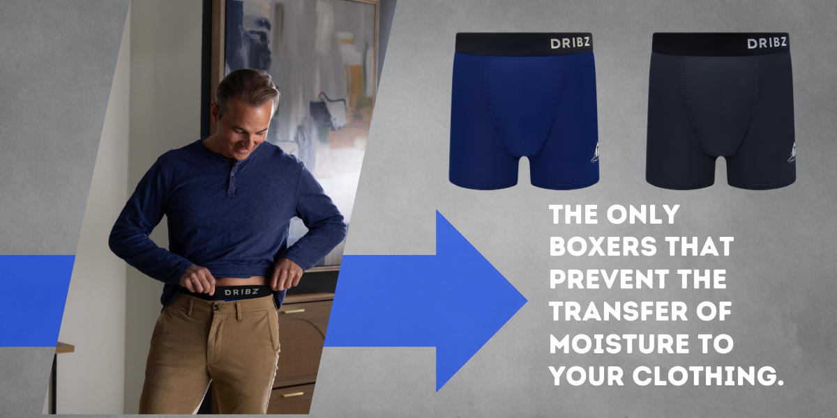 Dribz Mens Moisture Blocking Boxer Briefs – Dribz Wear